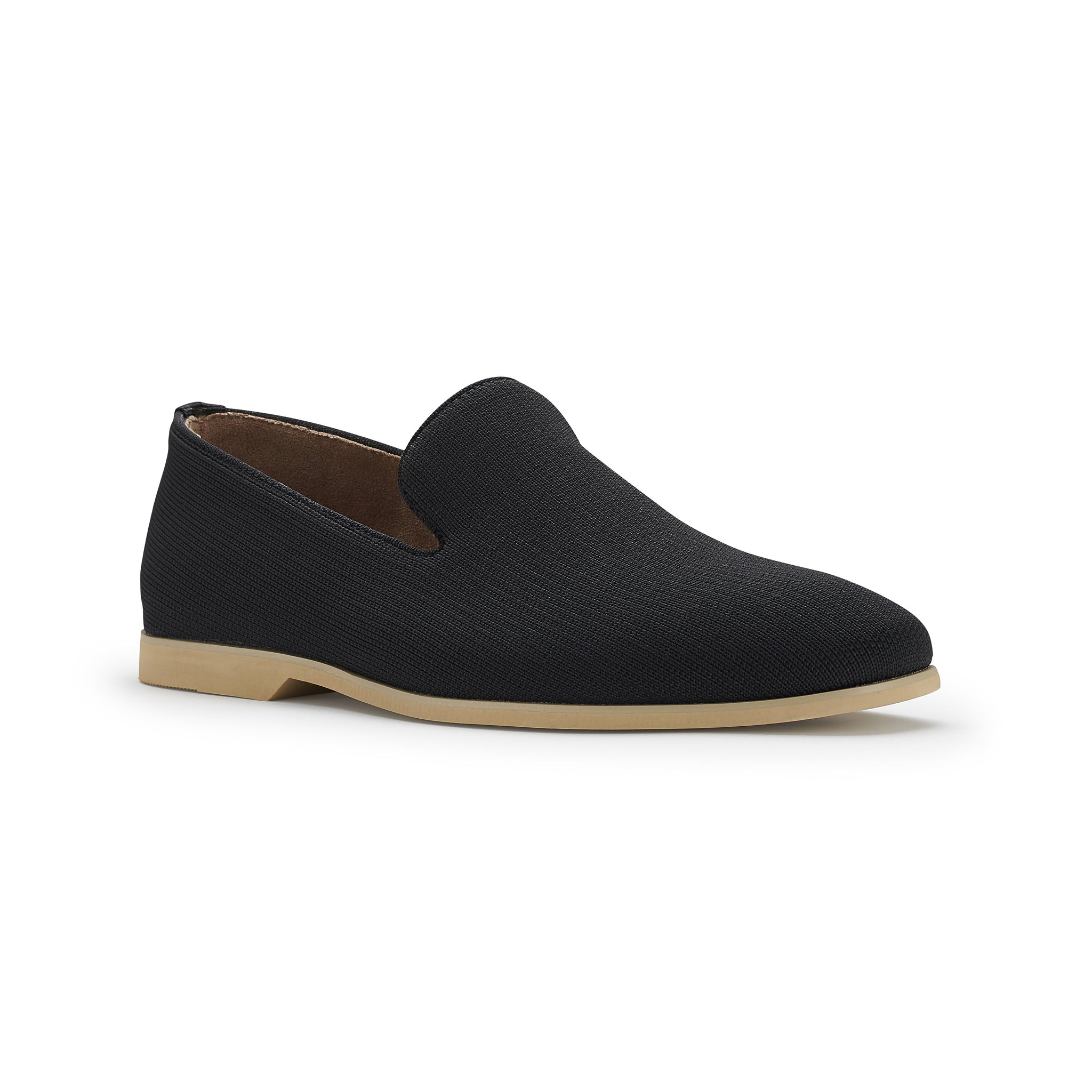 Canvas Wholecut Loafers | Cairo in Black | Ferro Aldo