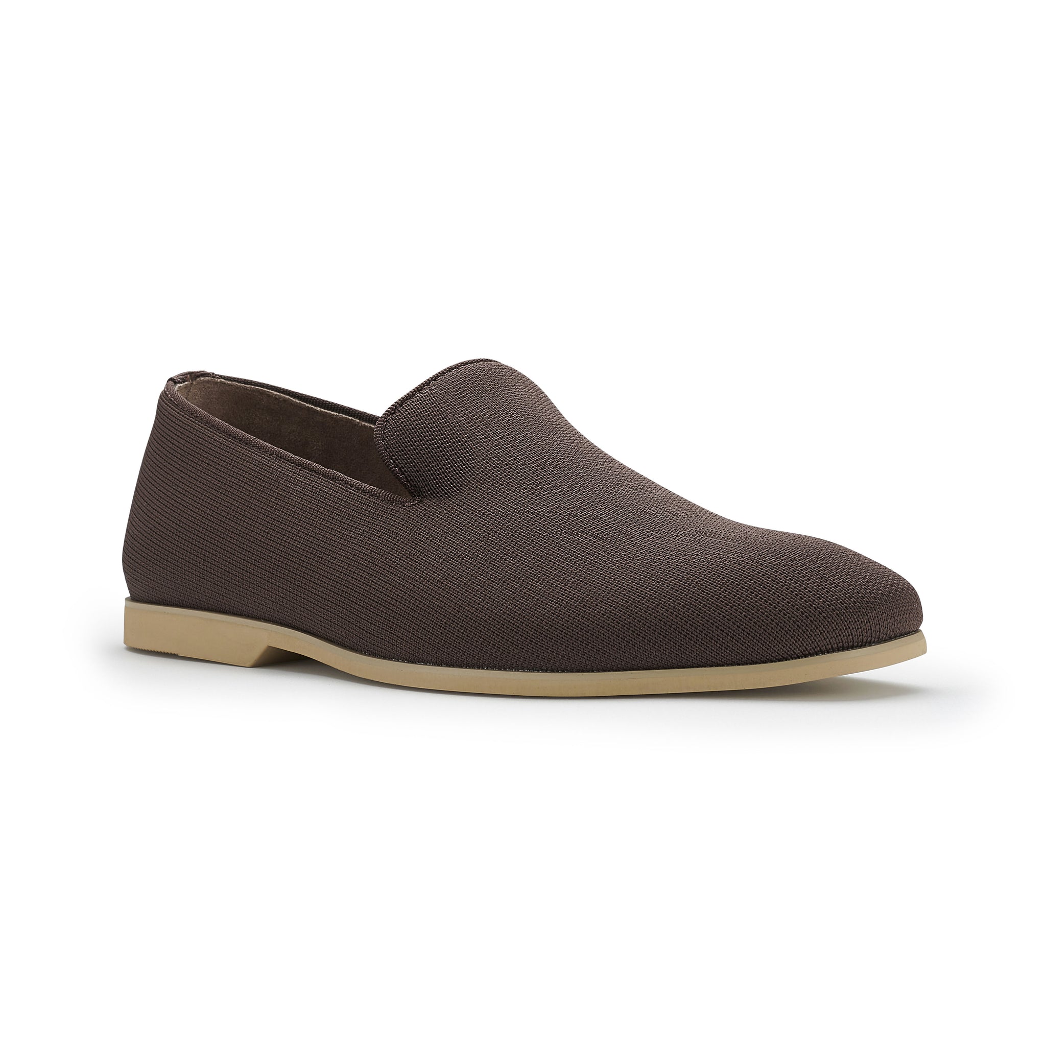 Canvas Wholecut Loafers | Cairo in Dark Mocha | Ferro Aldo