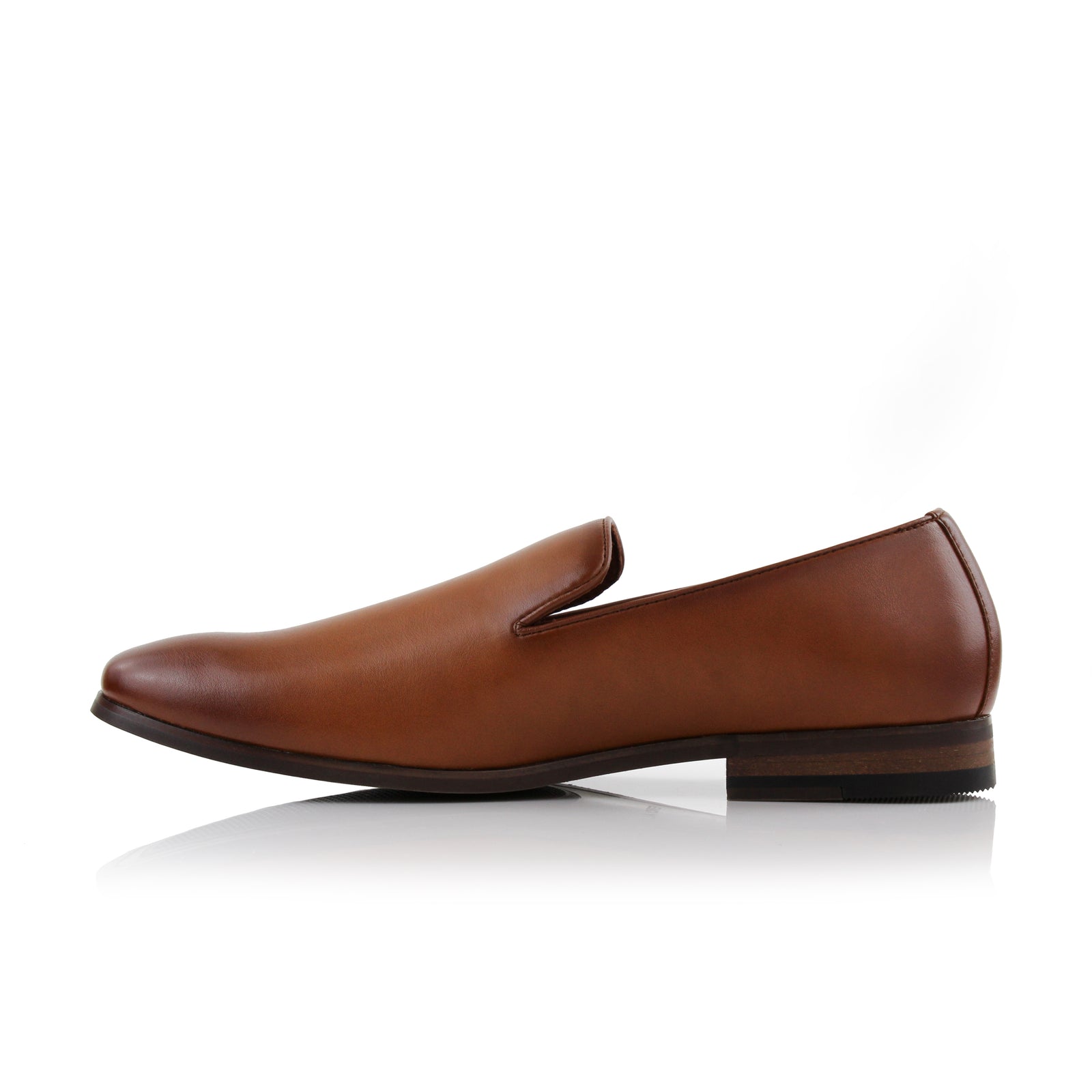 Burnished Wholecut Loafers | Clyde in Cognac | Ferro Aldo