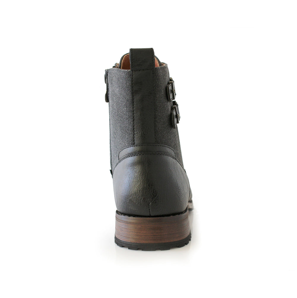 Motorcycle Riding Shoes | Mitch | Men's Stylish Zipper Hiking Boots