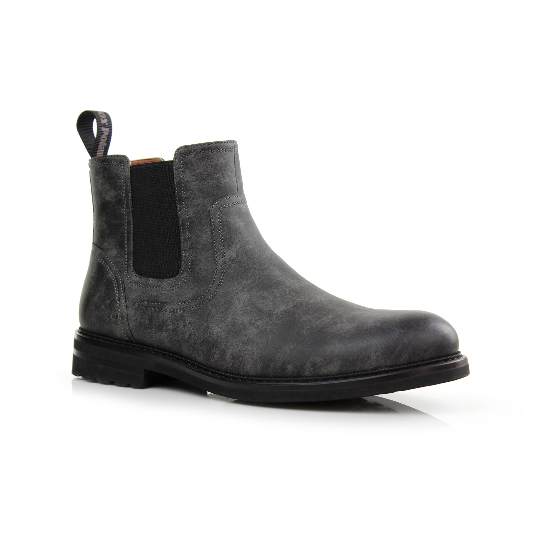 Rambler Style Western Chelsea Boots | DUNCAN | Distressed Vegan Leather ...