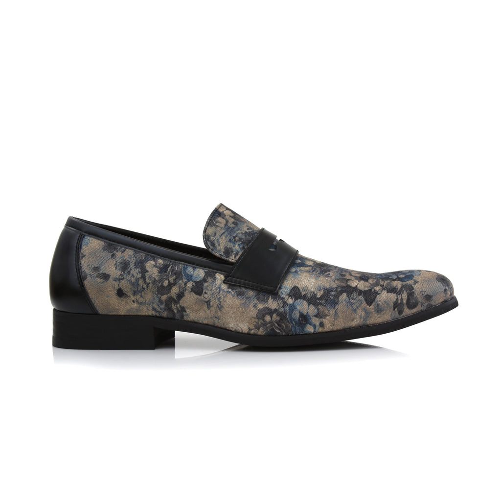 Floral Loafer For Men | Sidney in Azure | Dress Shoes To Impress The ...