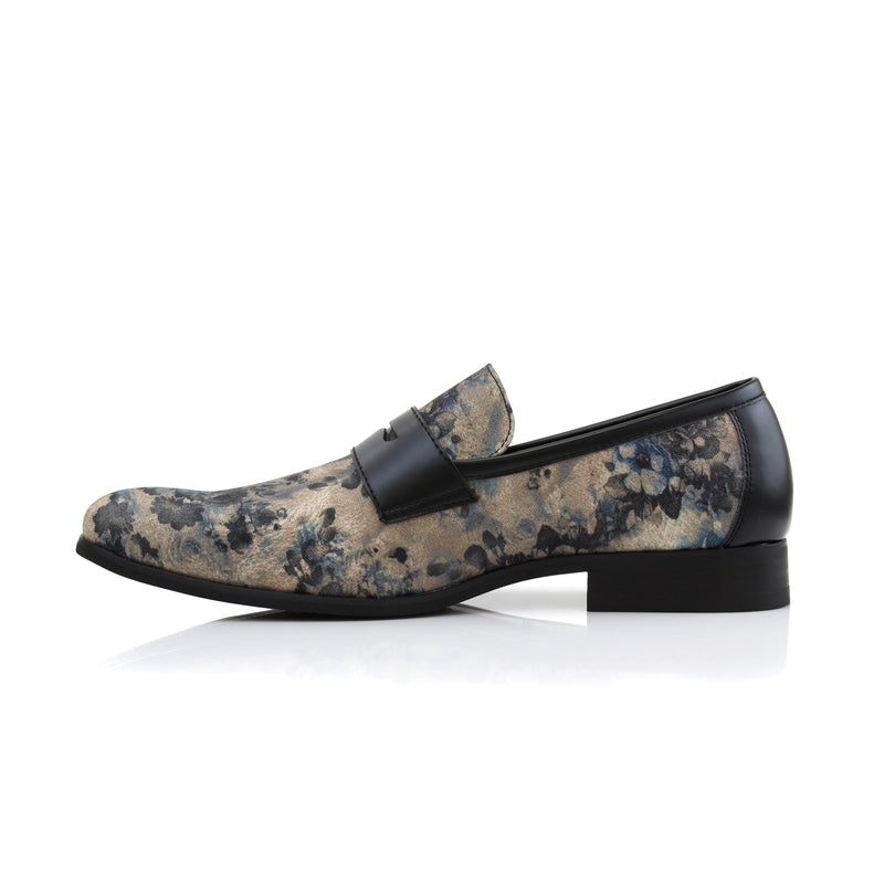 Floral Loafer For Men | Sidney in Azure | Dress Shoes To Impress The ...