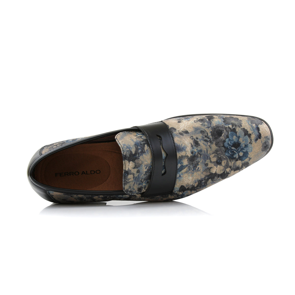 Floral Loafer For Men | Sidney in Azure | Dress Shoes To Impress The Office